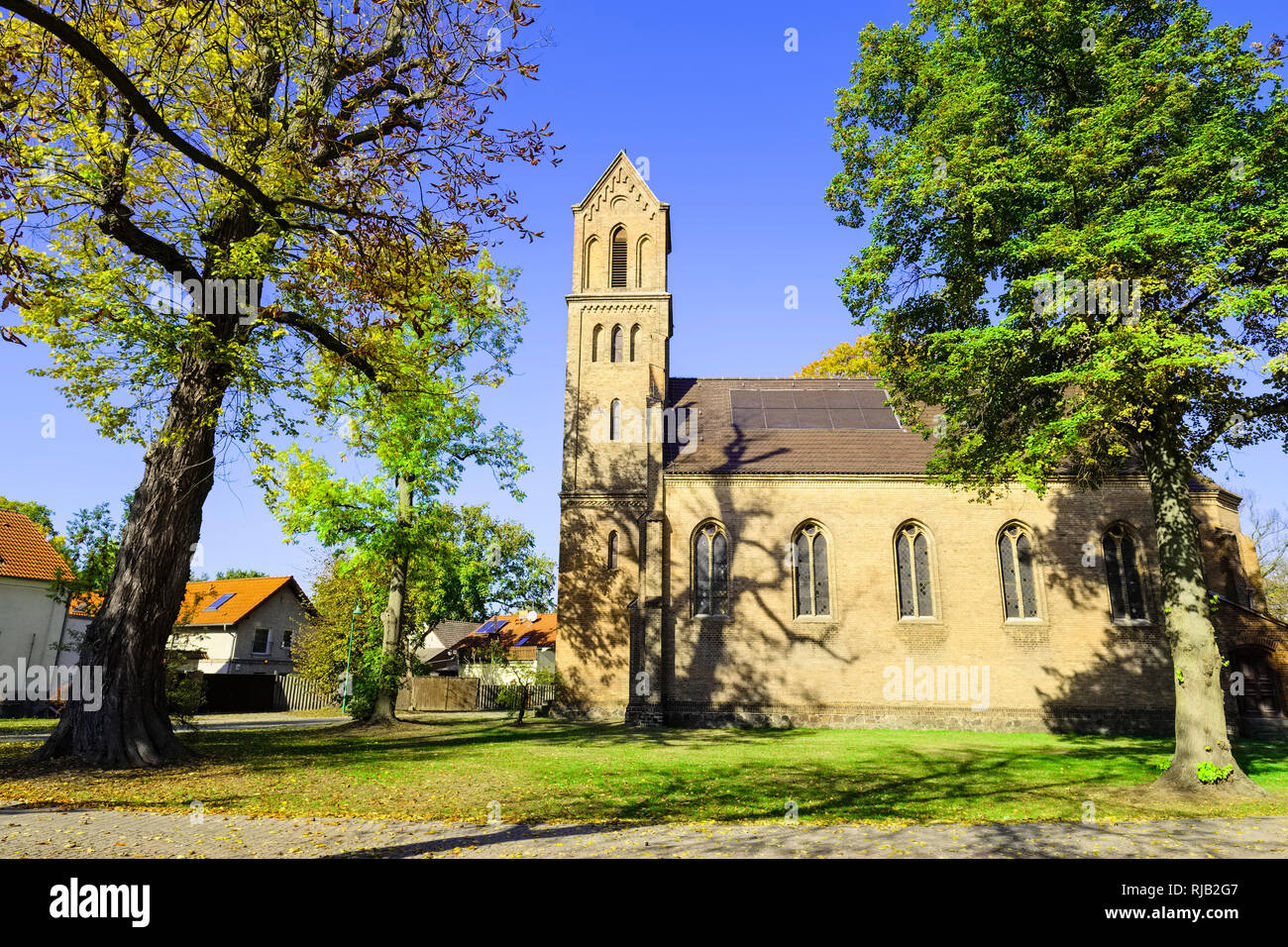 Church Kablow, Brandenburg, Germany Stock Photo - Alamy