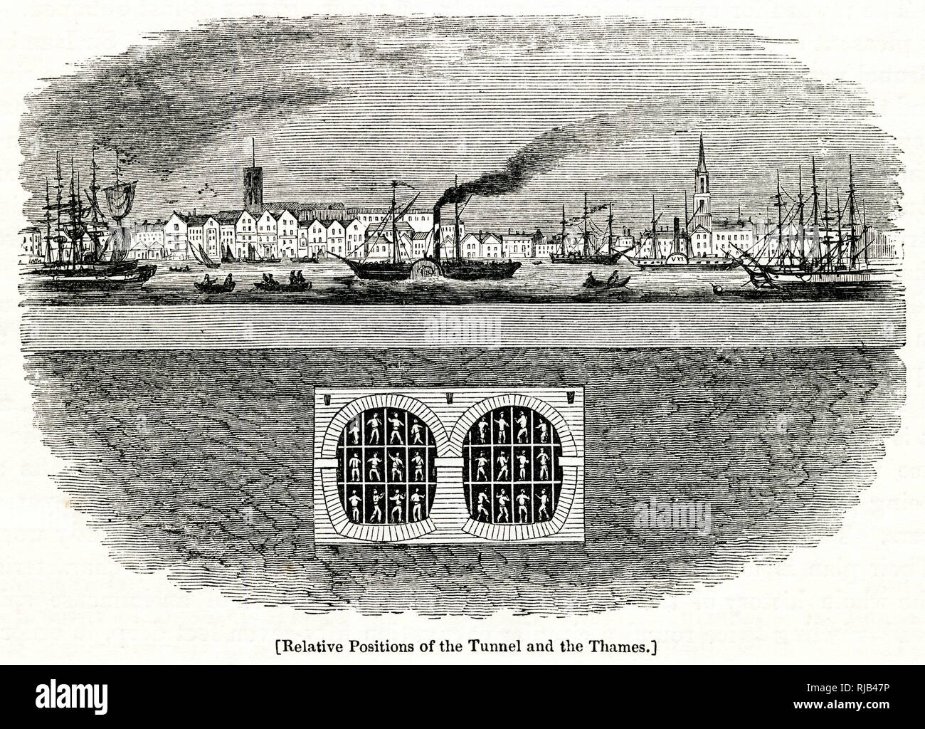 Thames tunnel diagram hi-res stock photography and images - Alamy