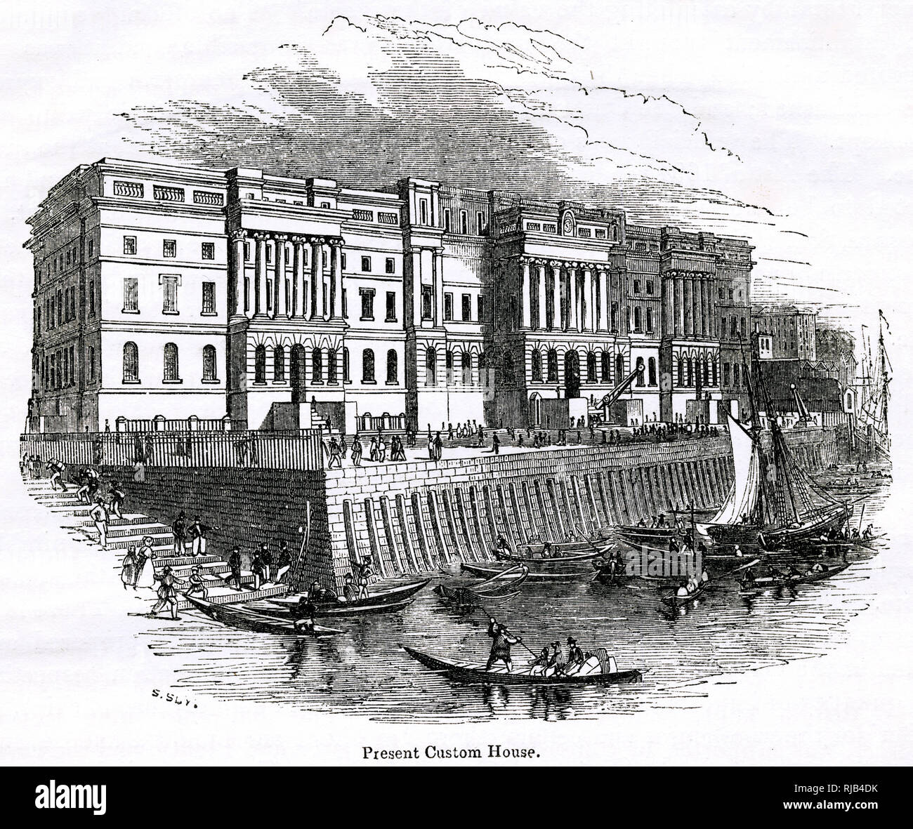 Custom house london 19th century hi-res stock photography and images ...