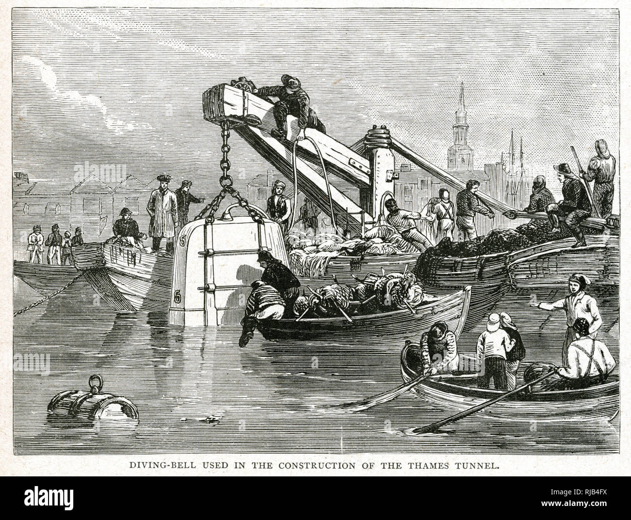 Diving-bell used in construction Stock Photo - Alamy