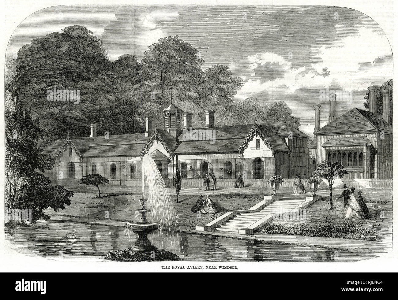 Royal Aviary, near Windsor 1861 Stock Photo - Alamy