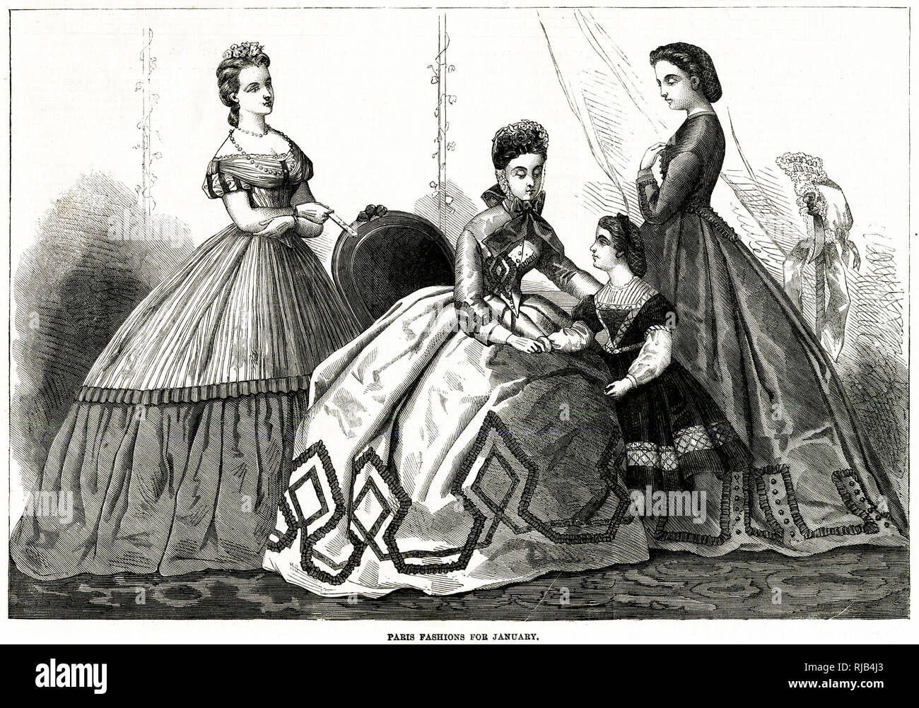 Costume girls 1860s hi-res stock photography and images - Alamy