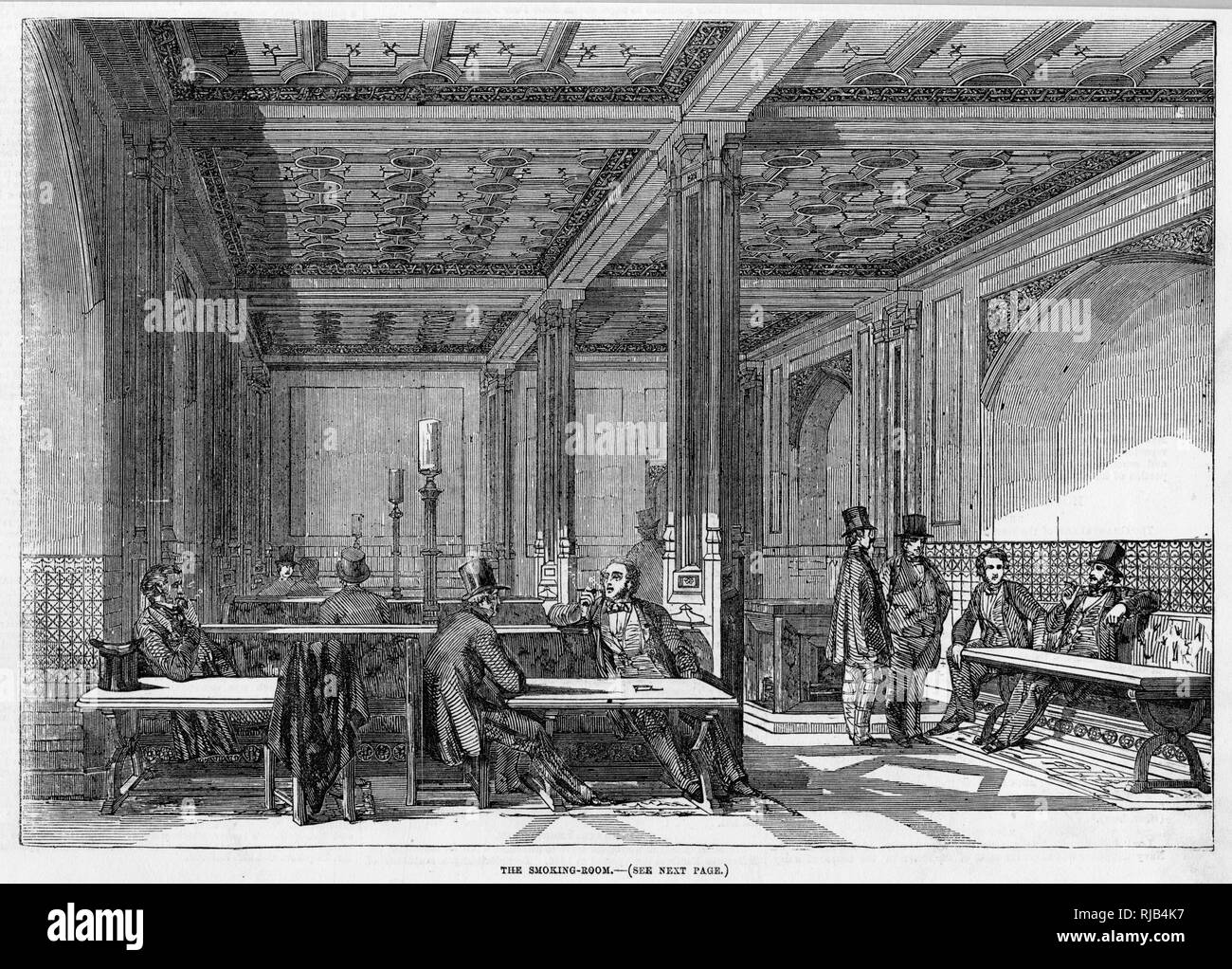 COMMONS SMOKING ROOM Stock Photo - Alamy