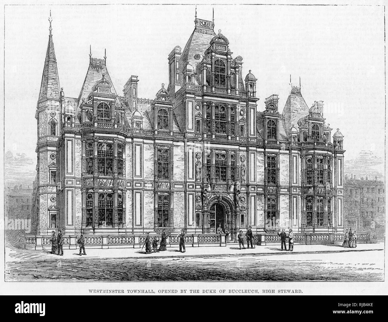 WESTMINSTER TOWN HALL Stock Photo - Alamy