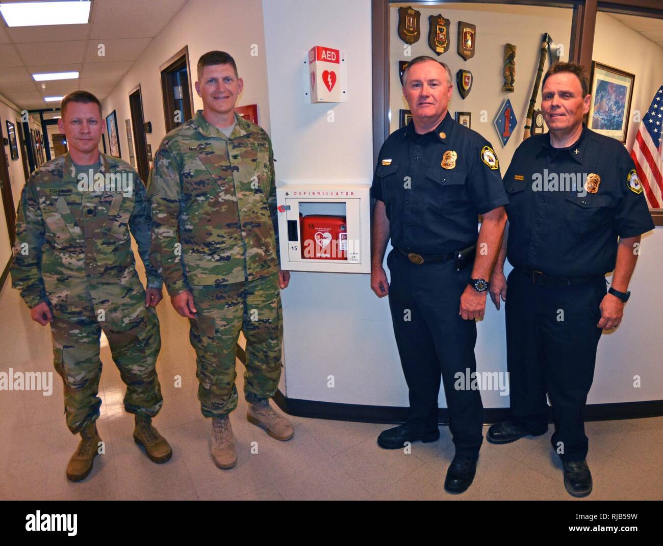 From Left: Lt. Col. Brad Fisher, Garrison Director of Emergency ...