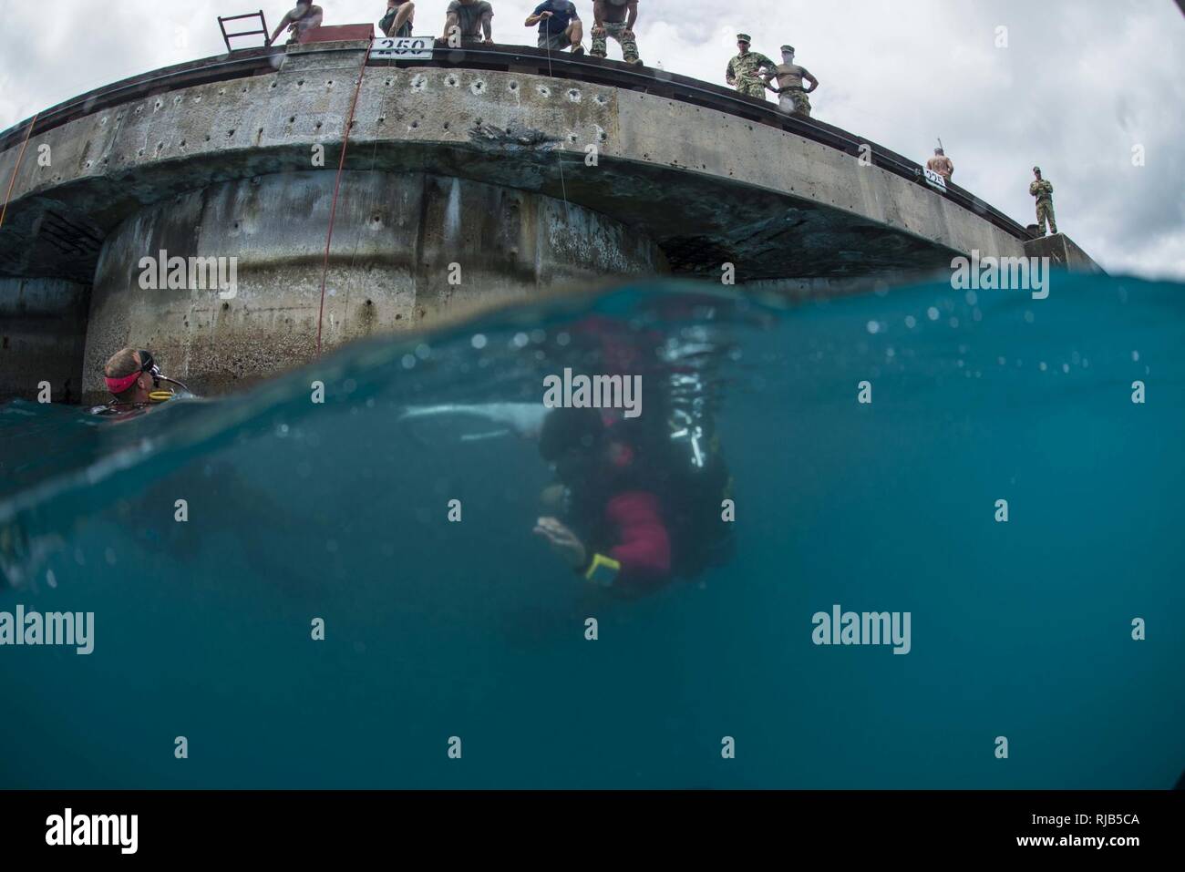Members of Underwater Construction Team (UCT) 2, assigned to Commander ...