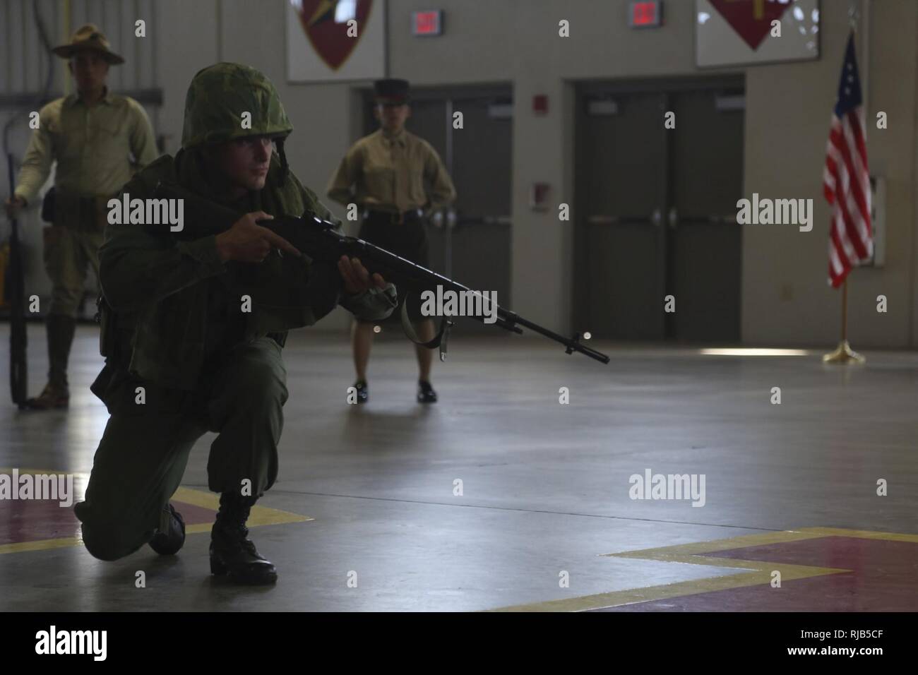 U.S. Marine Corps Sgt. Kevin S. Haddad, a drill instructor with Recruit ...