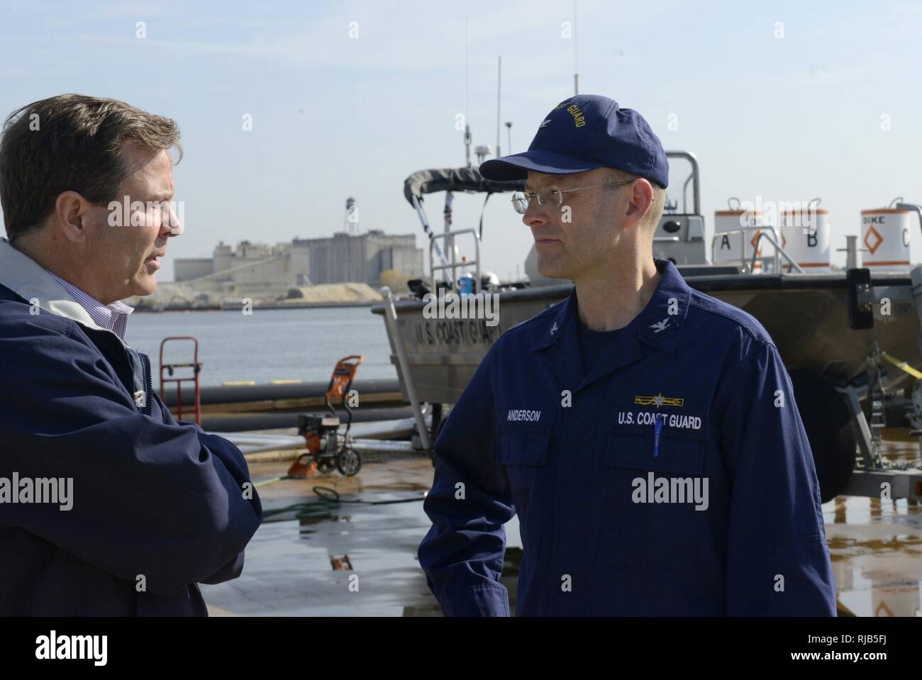 Capt. Scott Anderson, deputy commander of Coast Guard Sector Delaware ...