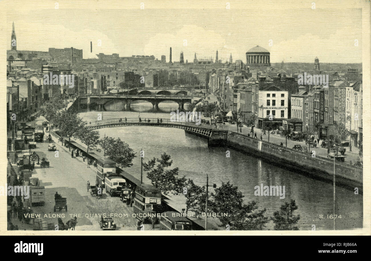 Aerial view of The Quays, Dublin, Irish Republic Stock Photo - Alamy