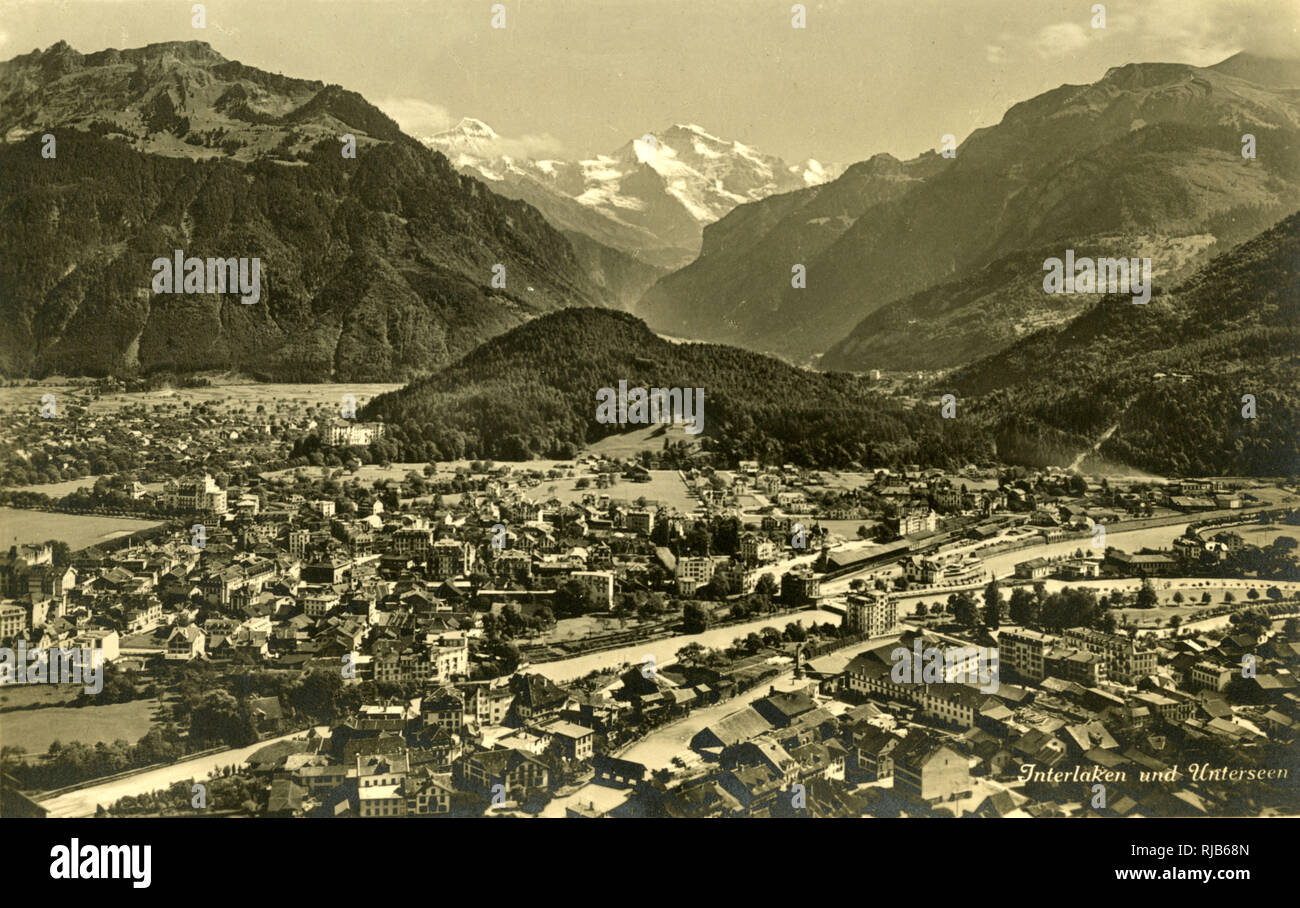 Interlaken and Unterseen, Bern, Switzerland Stock Photo - Alamy