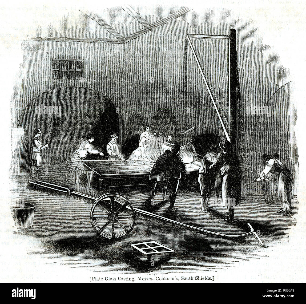 Glass making 1840s hi-res stock photography and images - Alamy