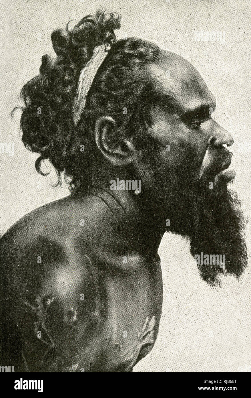 Aboriginal Warramunga (Warumungu) man, Northern Territory, Australia ...