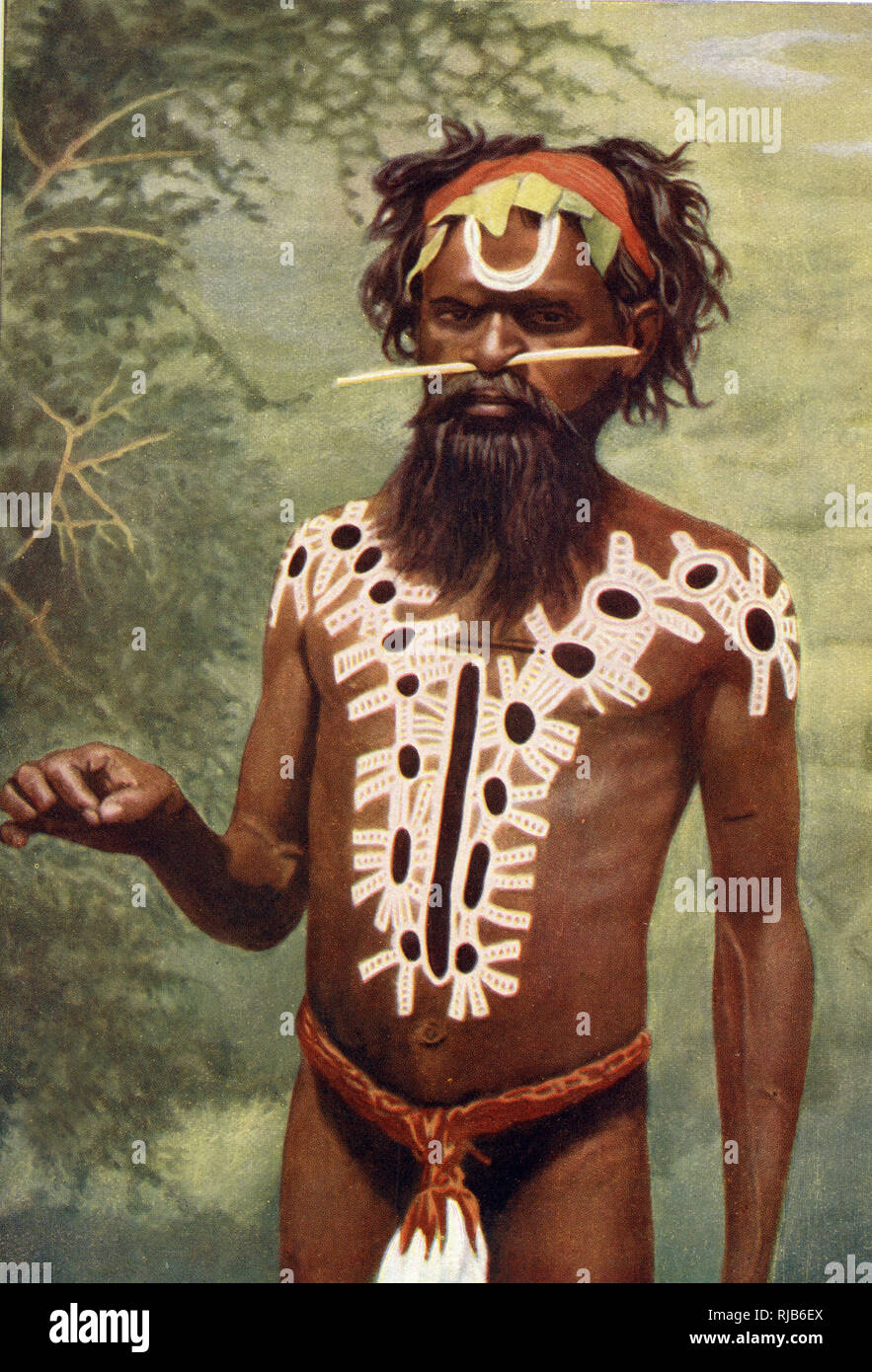 Aboriginal medicine man, Australia Stock Photo - Alamy