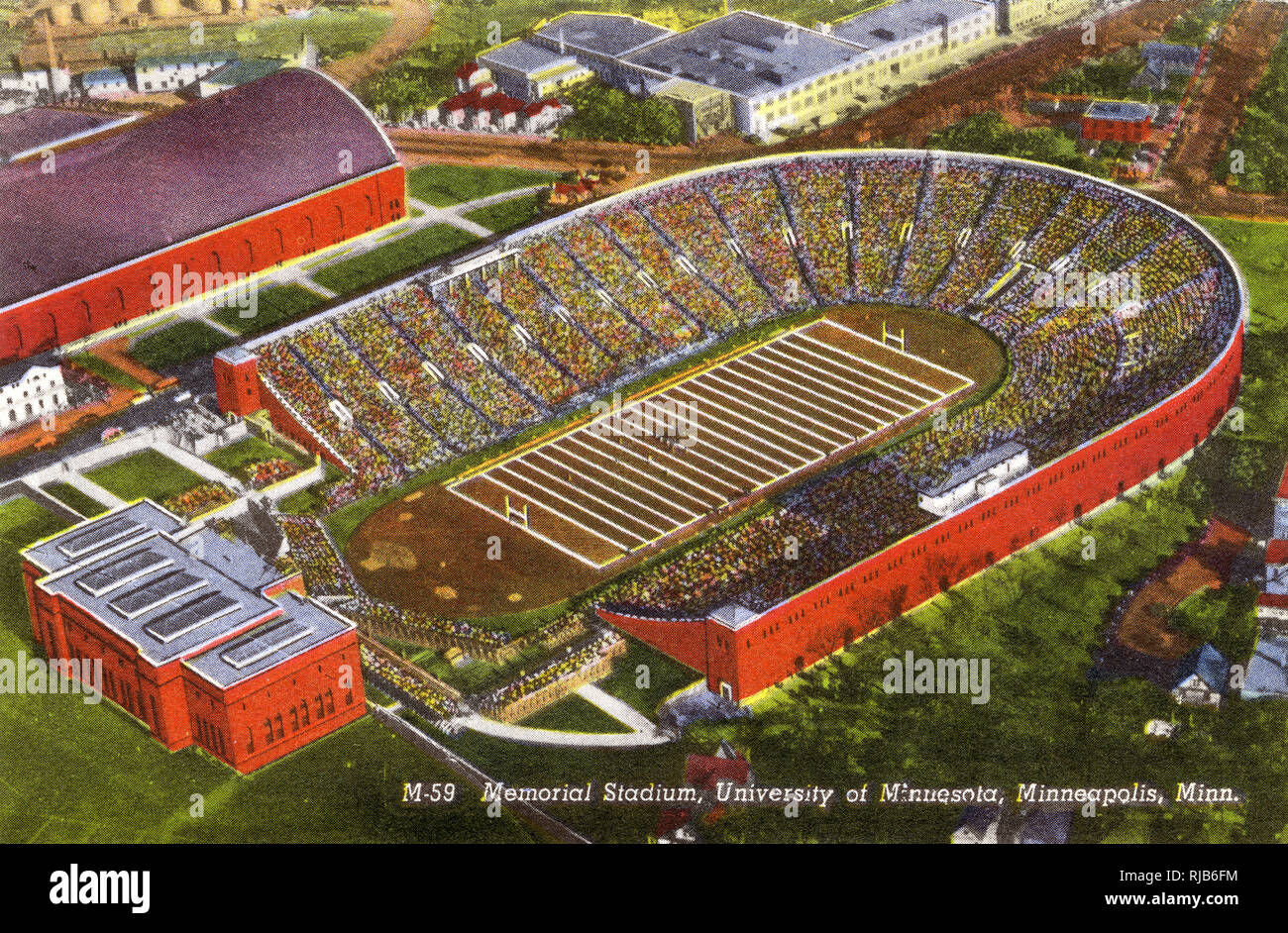 Minneapolis, Minnesota, USA - Memorial Stadium, University Stock Photo ...