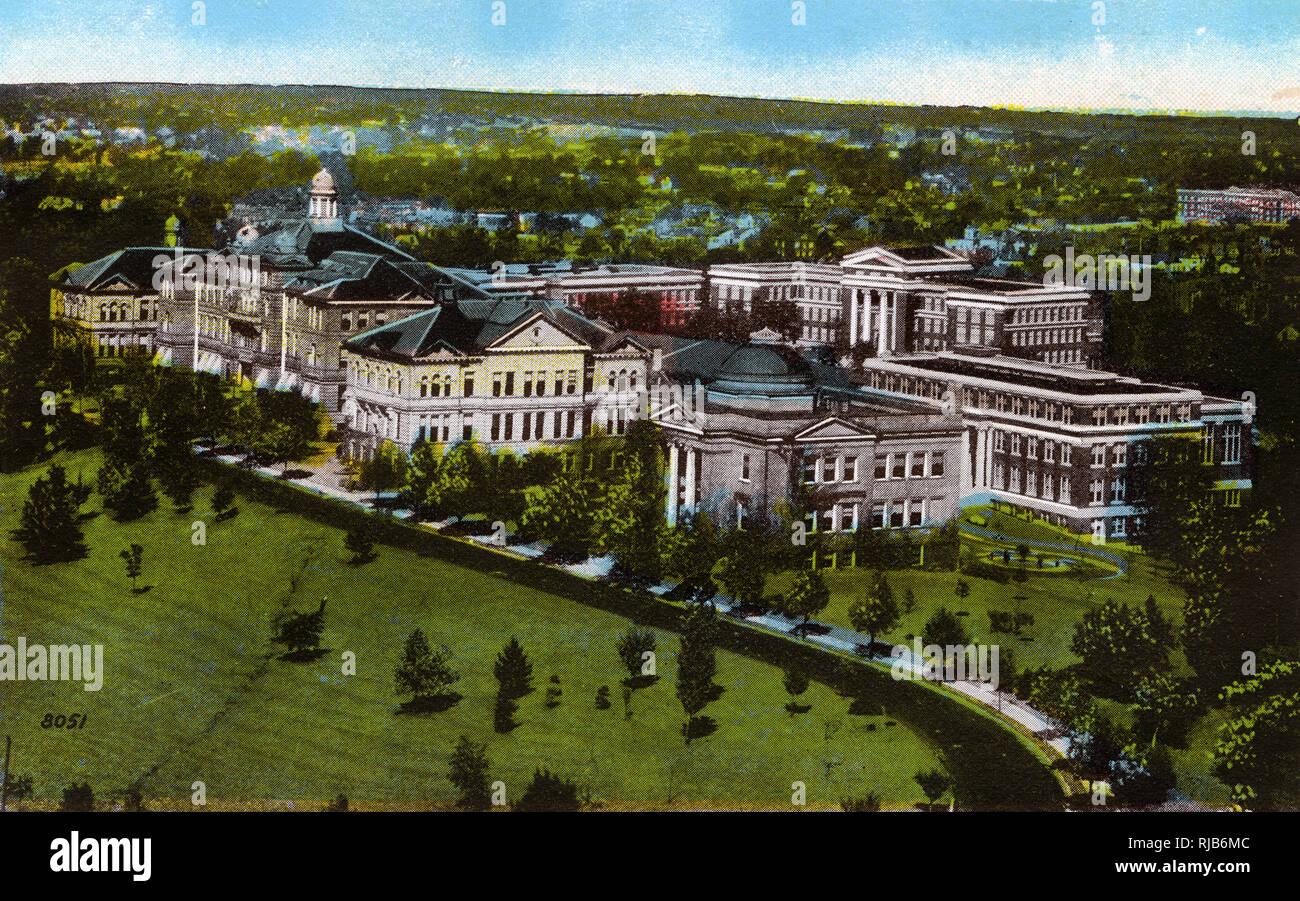 Cincinnati, Ohio, USA - University of Cincinnati - Aerial Stock Photo ...
