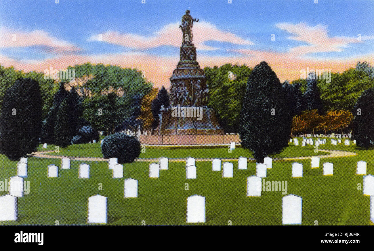 Arlington, Virginia, USA - Confederate Memorial and graves Stock Photo ...