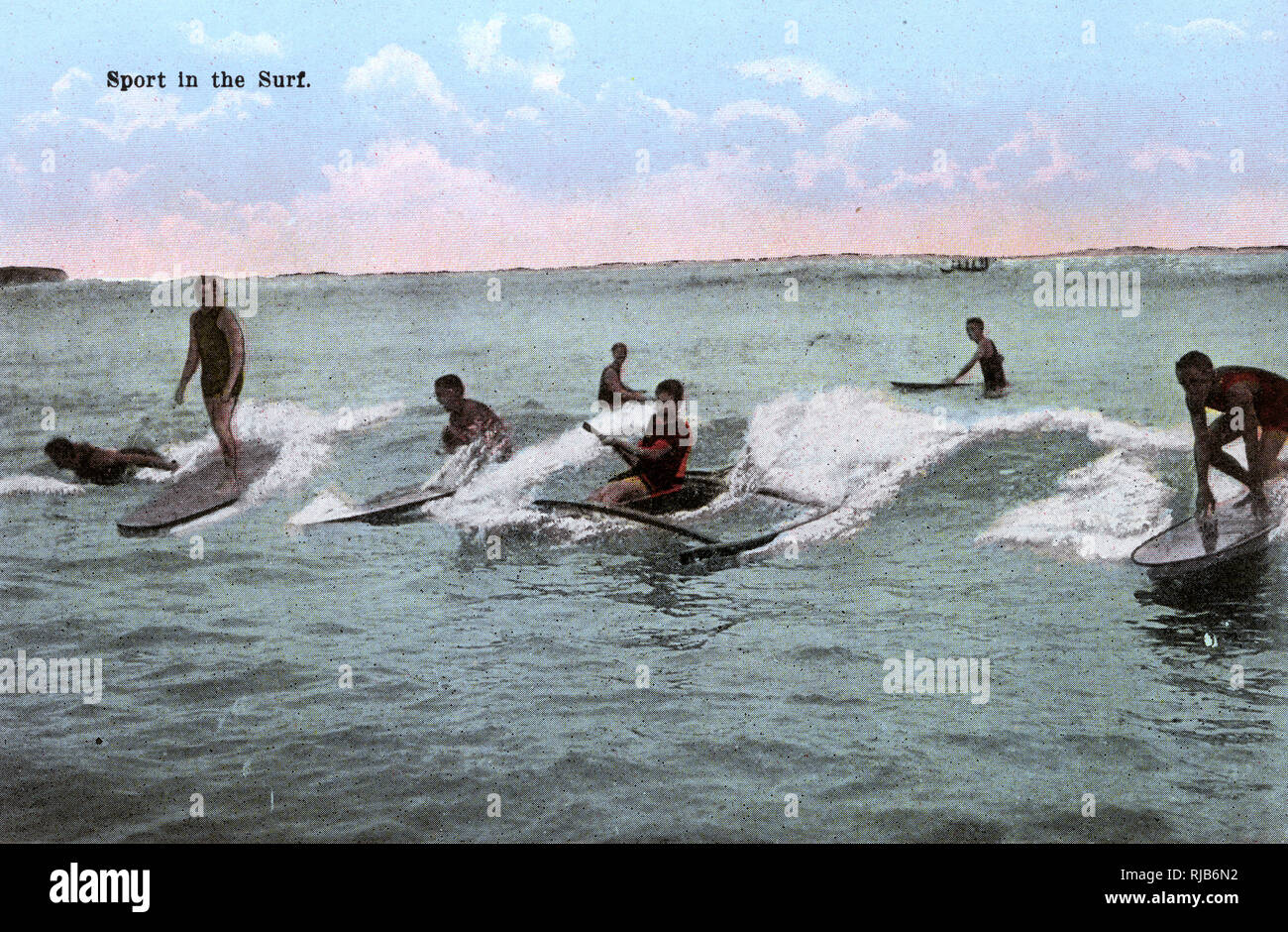 Honolulu, Hawaii, USA - Surfers Stock Photo - Alamy