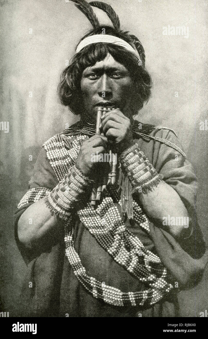 Indigenous people playing musical instruments hi-res stock photography ...