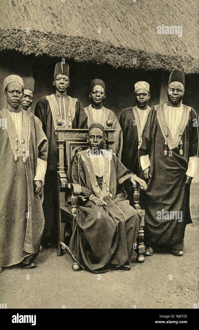 King of Bunyoro and chiefs, Western Uganda, East Africa Stock Photo - Alamy