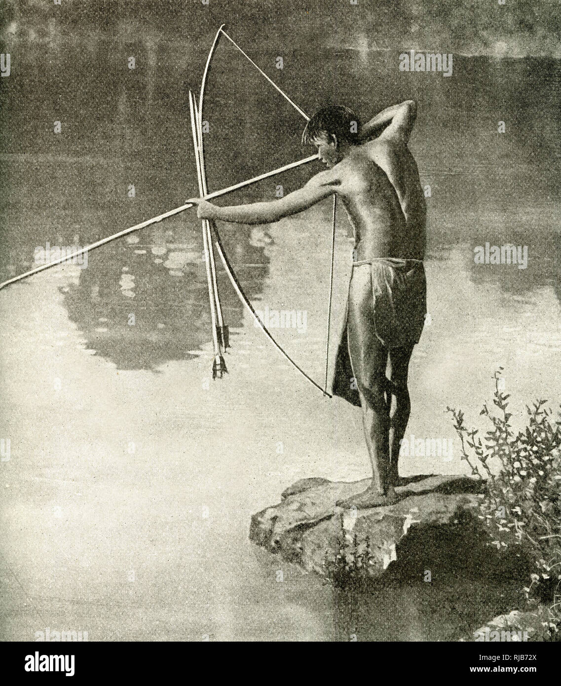 Wapisiana hunter, British Guiana, South America Stock Photo - Alamy