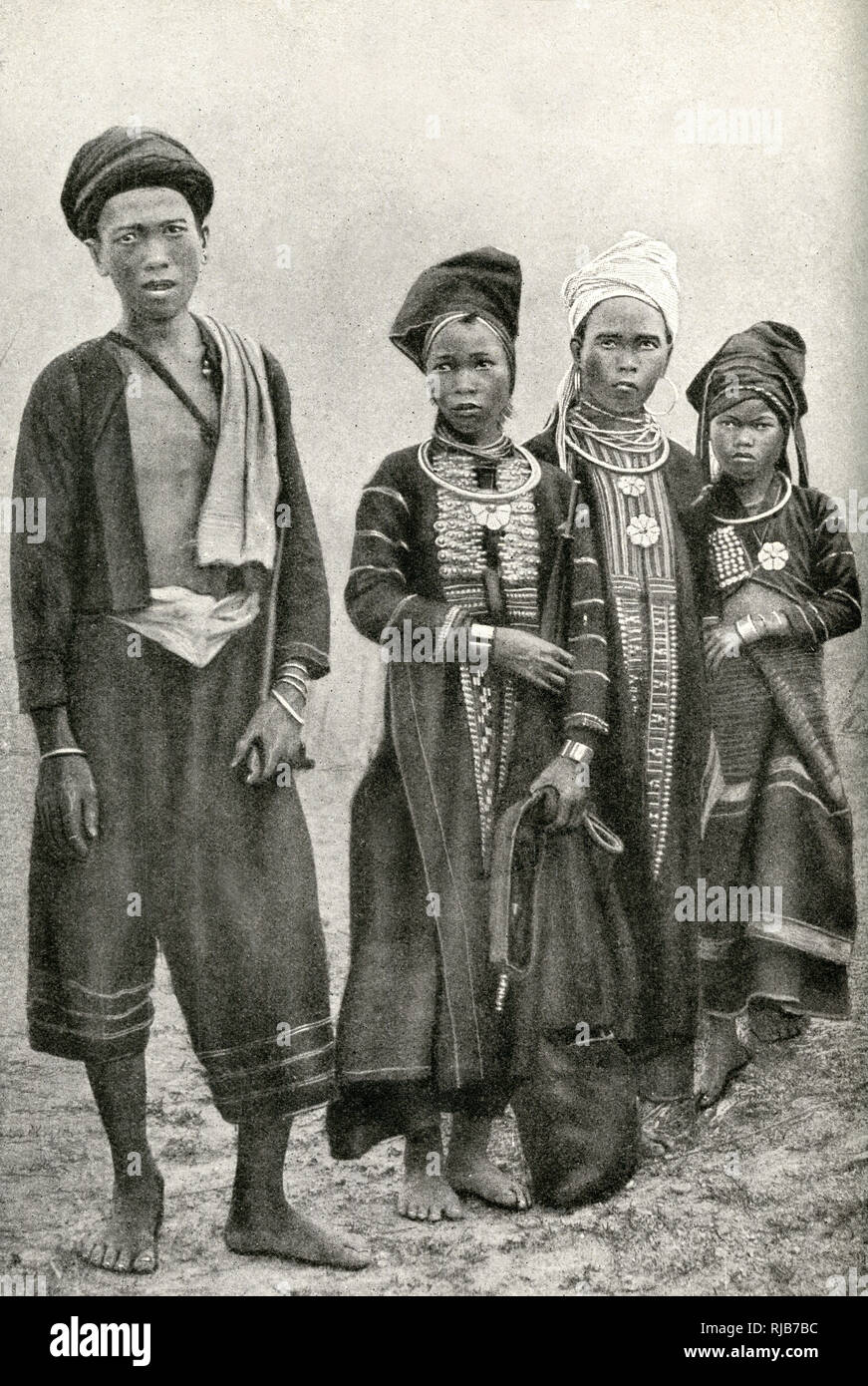 Lahu men and women of Burma, South East Asia Stock Photo - Alamy