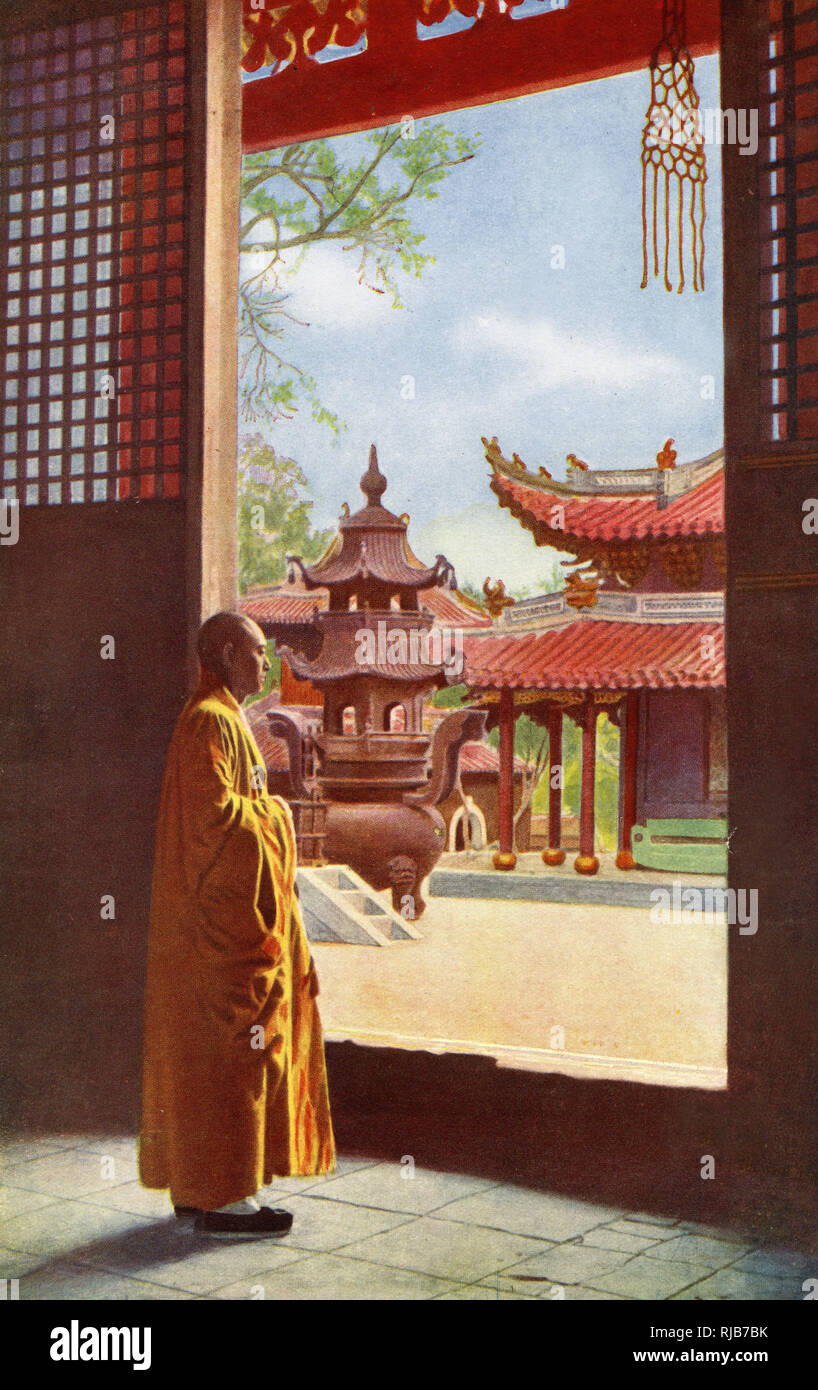 Buddhist scene on the island of Putou, China, East Asia Stock Photo - Alamy