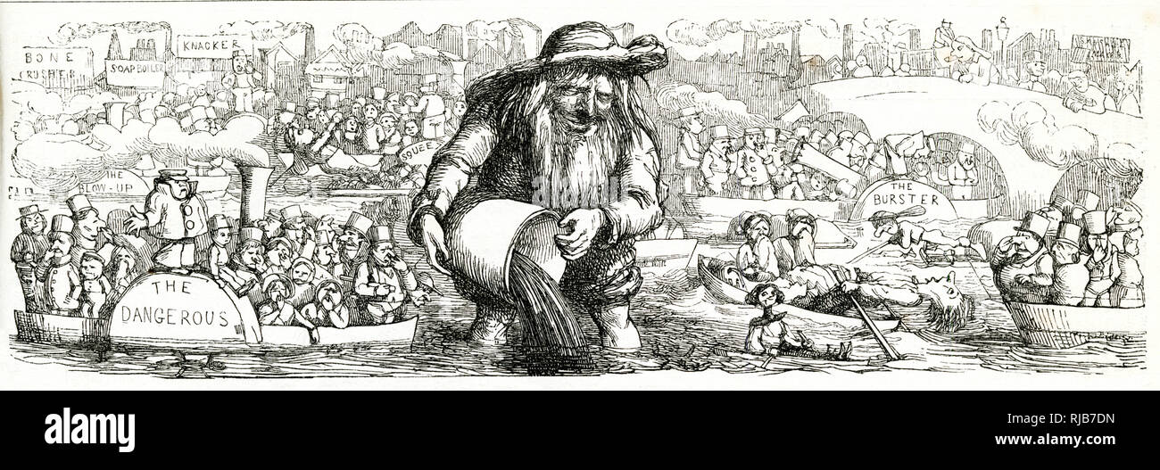 Cartoon, Sanitary and insanitary matters Stock Photo - Alamy