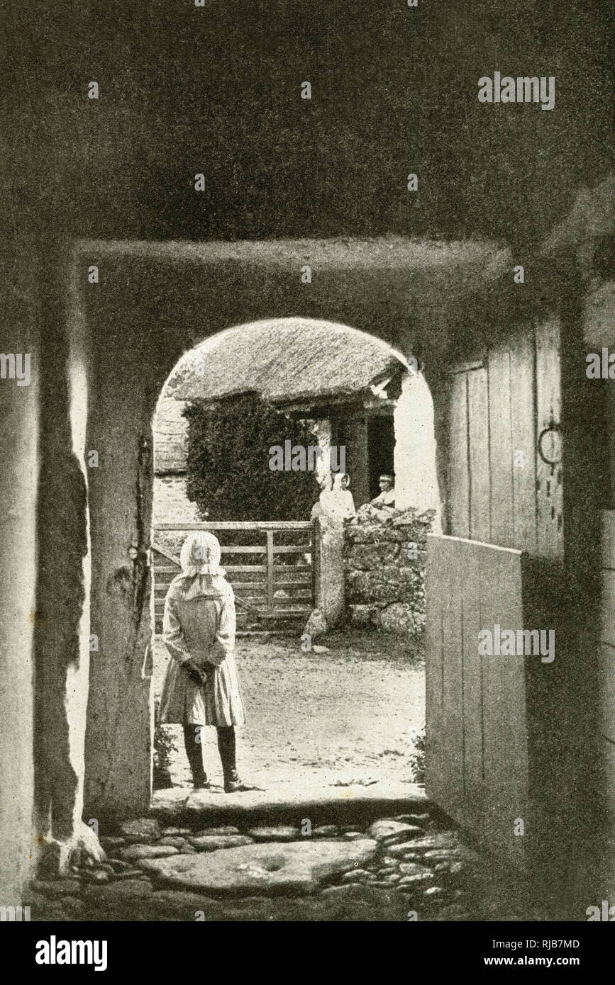 Scene in a rural community, Devon Stock Photo - Alamy