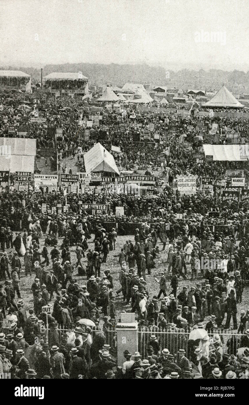 Derby Day at Epsom racecourse, Epsom Downs, Surrey Stock Photo - Alamy