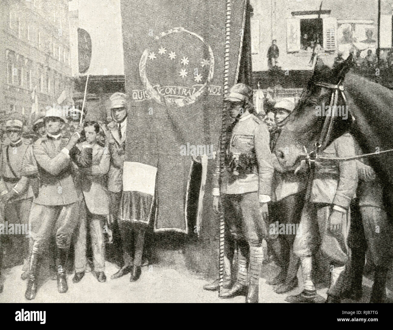 Soldiers of D'Annunzio, Fiume, Free State of Fiume Stock Photo - Alamy