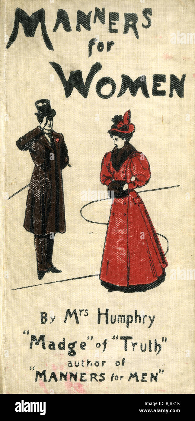 Front cover of Manners for Women By Mrs Humphry Stock Photo - Alamy