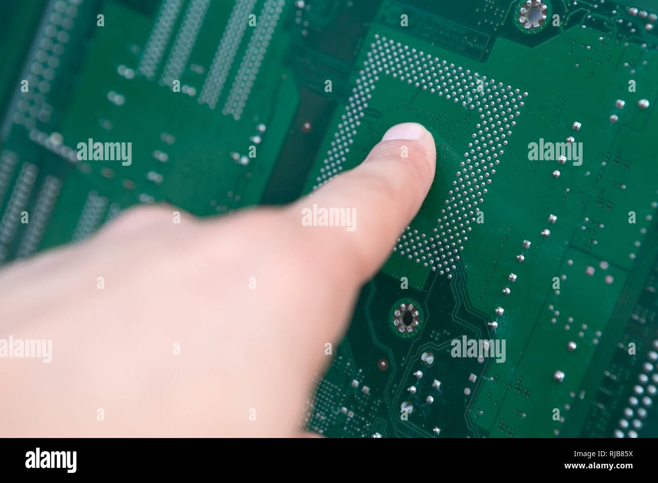 Digital hand circuit board hi-res stock photography and images - Alamy