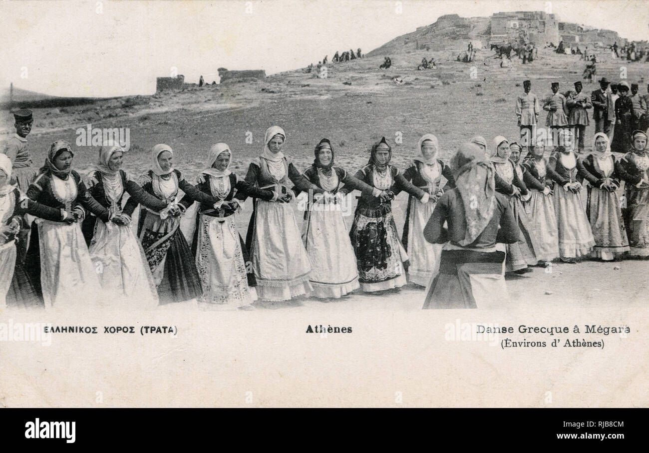 Greece dancing traditional hi-res stock photography and images - Alamy