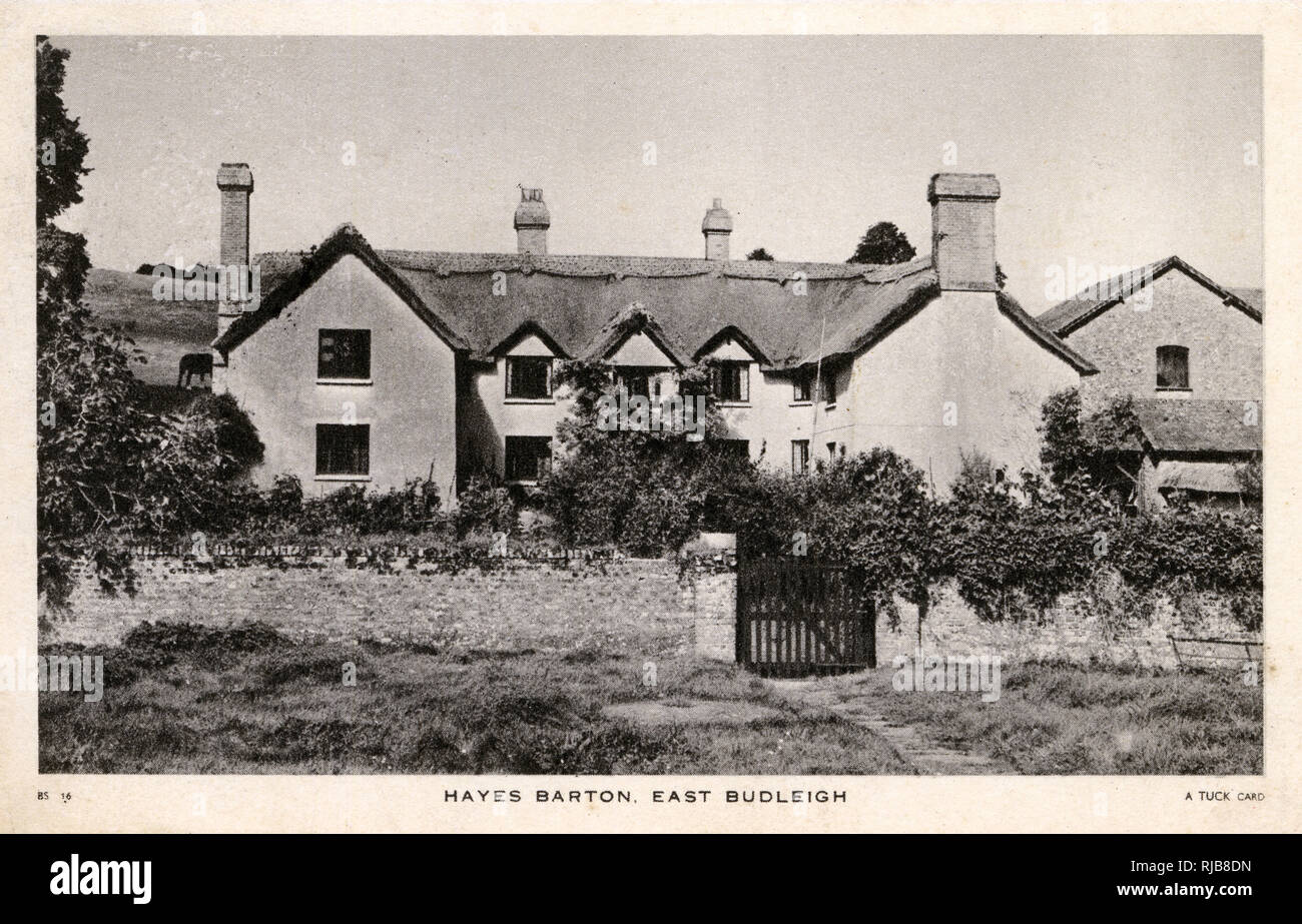 Hayes Barton, East Budleigh, Devon Stock Photo - Alamy