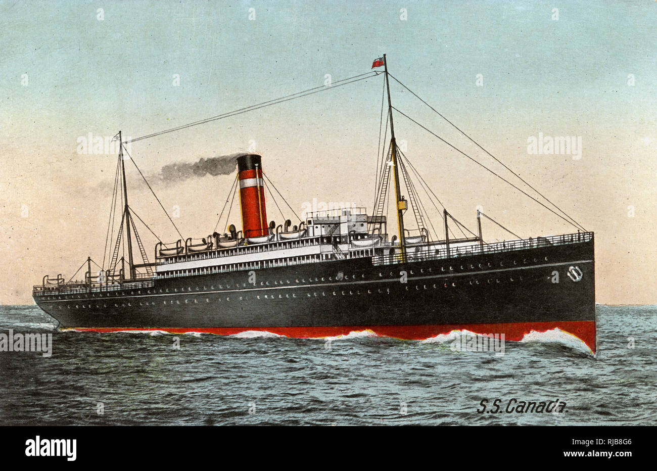 SS Canada, Dominion Line ship Stock Photo - Alamy