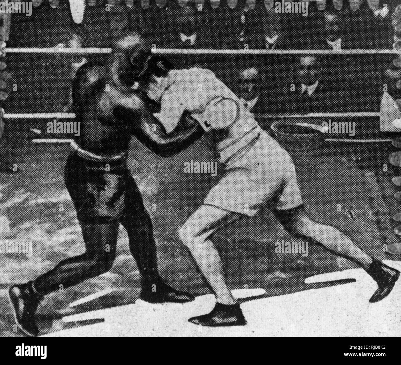 Boxing match, Langford v Lang, London Stock Photo - Alamy