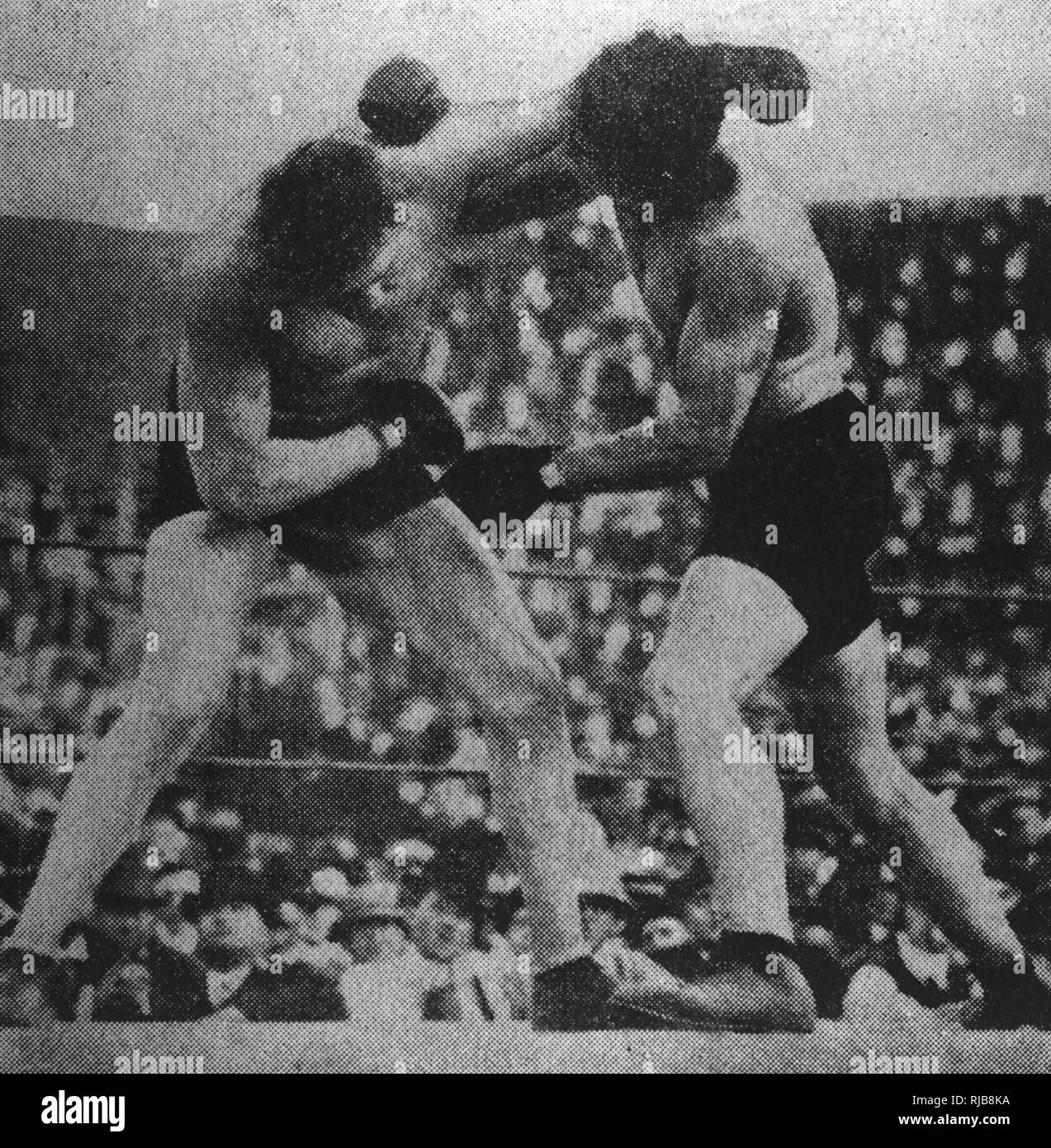 Boxing match, McCarthy v Palzer, Vernon, USA Stock Photo - Alamy
