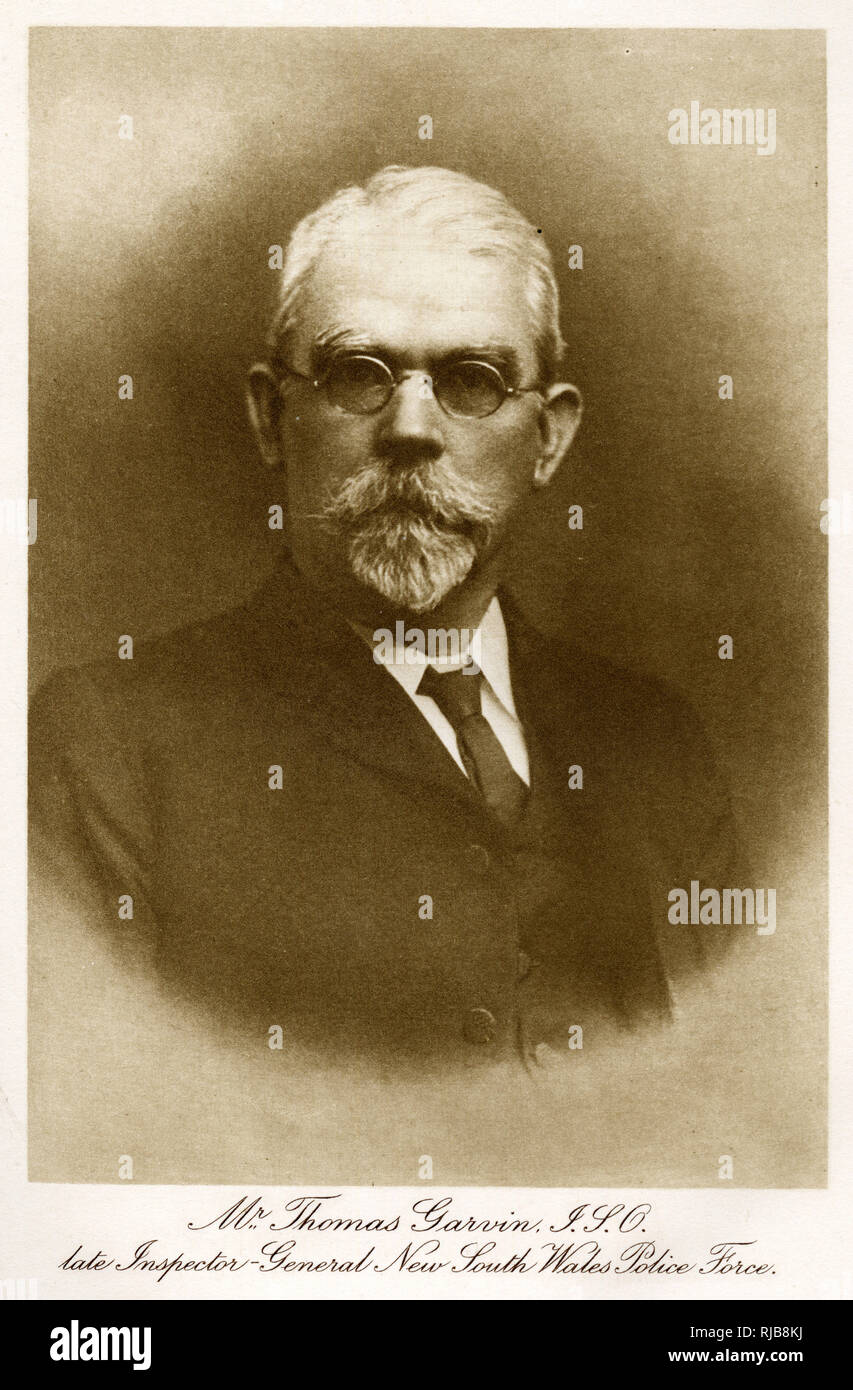 Thomas Garvin ISO, Inspector General, New South Wales Police Stock ...