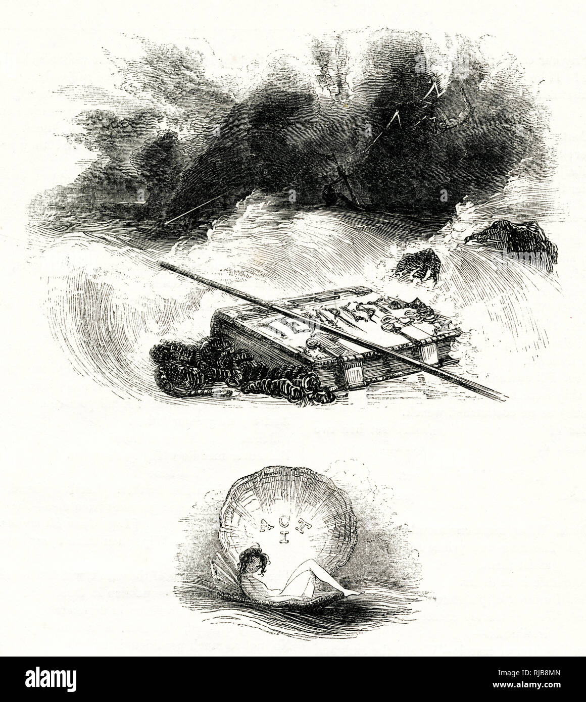 Illustration, The Tempest, by William Shakespeare Stock Photo - Alamy