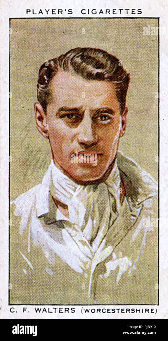 C F Walters, Worcestershire County and England cricketer Stock Photo ...