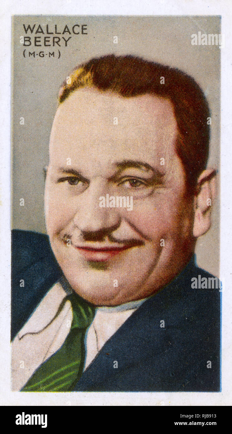 Wallace Beery, American film actor Stock Photo - Alamy