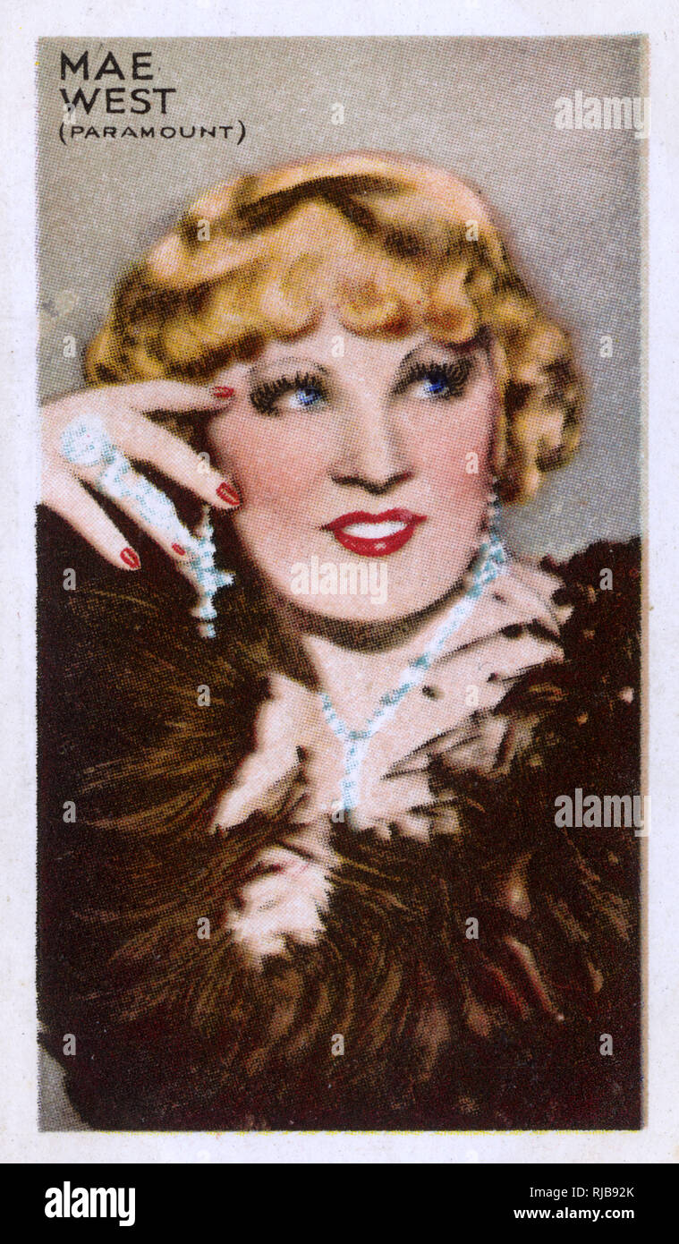 Mae West, American actress and singer Stock Photo - Alamy