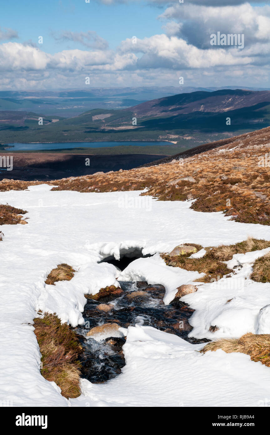 Allt Coire an t-Sneachda (Burn in the Corrie of the Snow) carving its ...