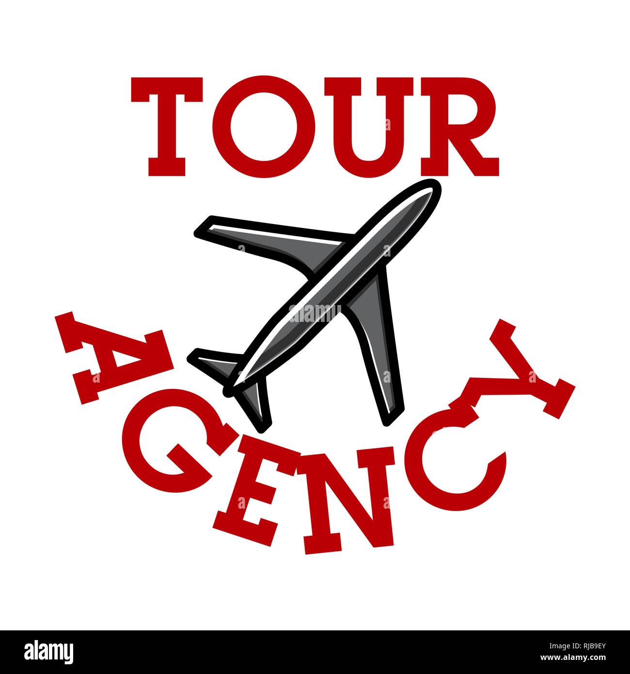 Color vintage tour agency emblem. Travel concept. Vector illustration ...