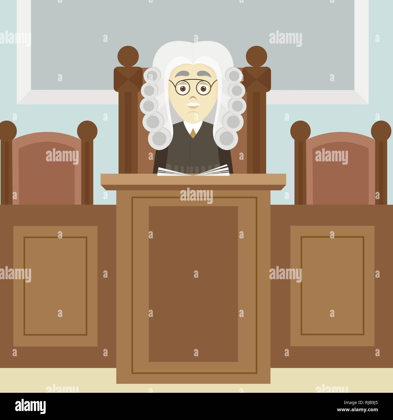 Hand drawn legal judge. Law concept. Vector illustration, EPS 10 Stock ...