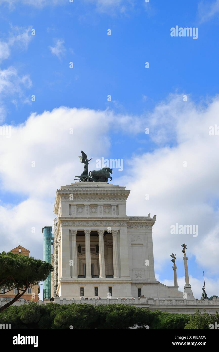Statue of goddess Victoria, Italy. It appears on the Monument to ...