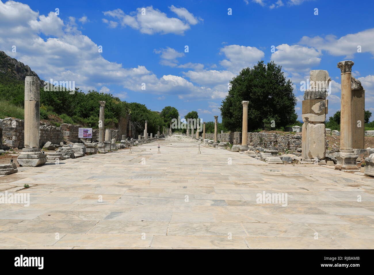 Turkey - Ancient city of Ephesus, ancient port street Stock Photo - Alamy