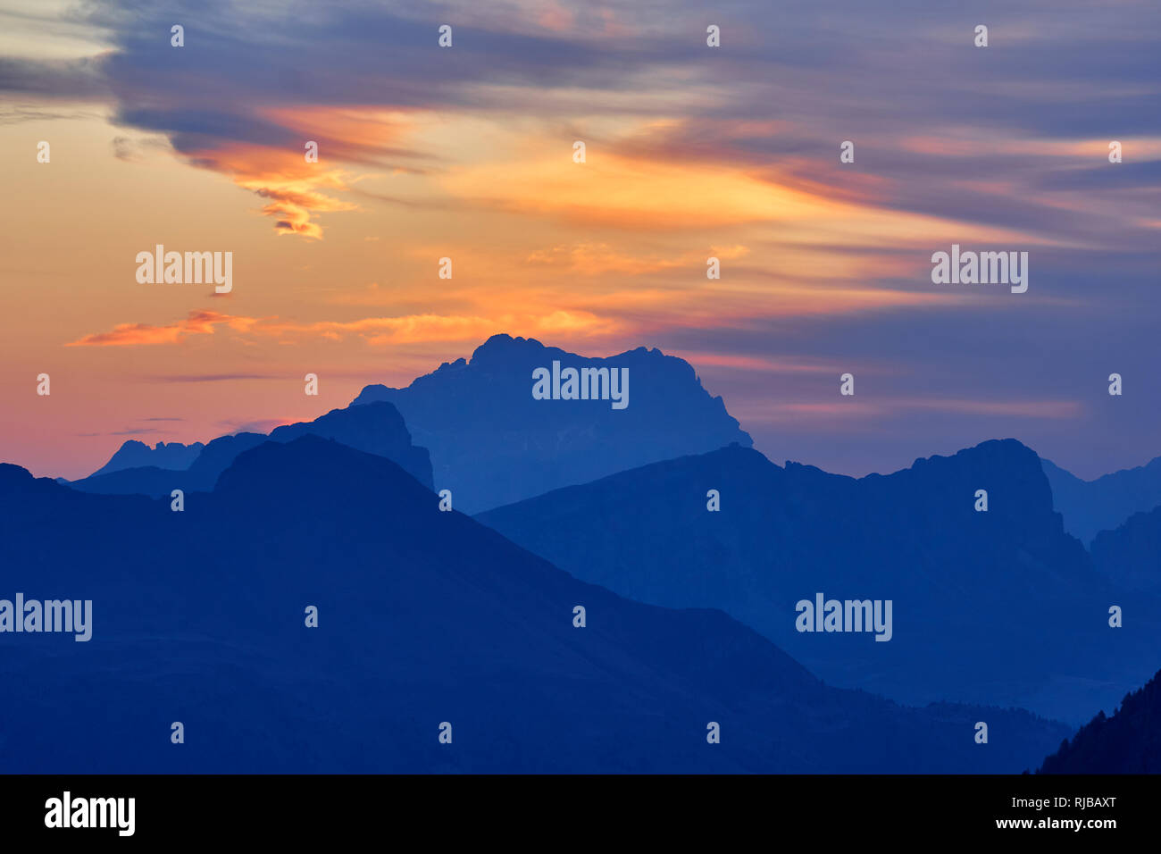 Monte civetta at sunrise hi-res stock photography and images - Alamy