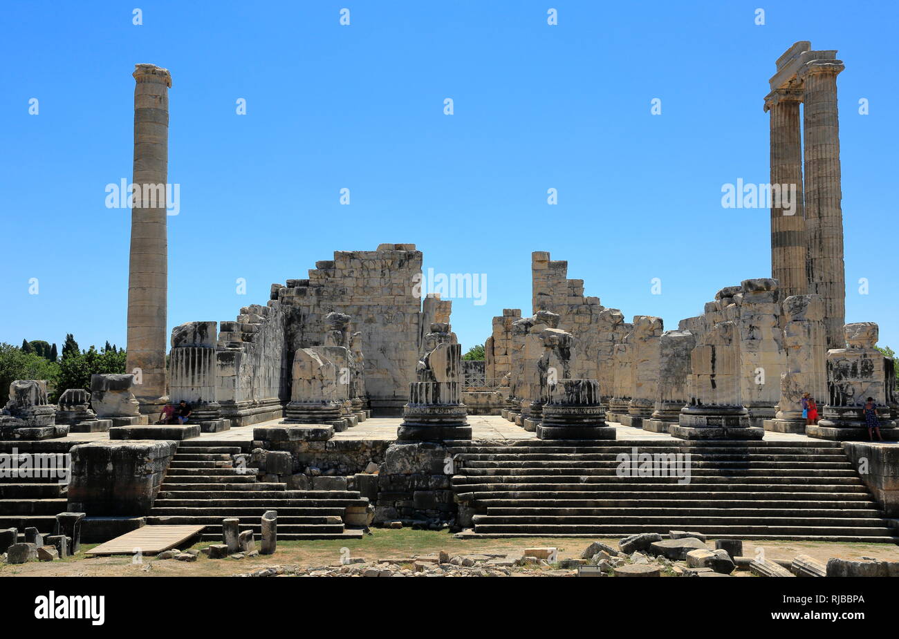 Ancient city of Didyma, Turkey. Temple of Apollo built between BC 2-5 ...