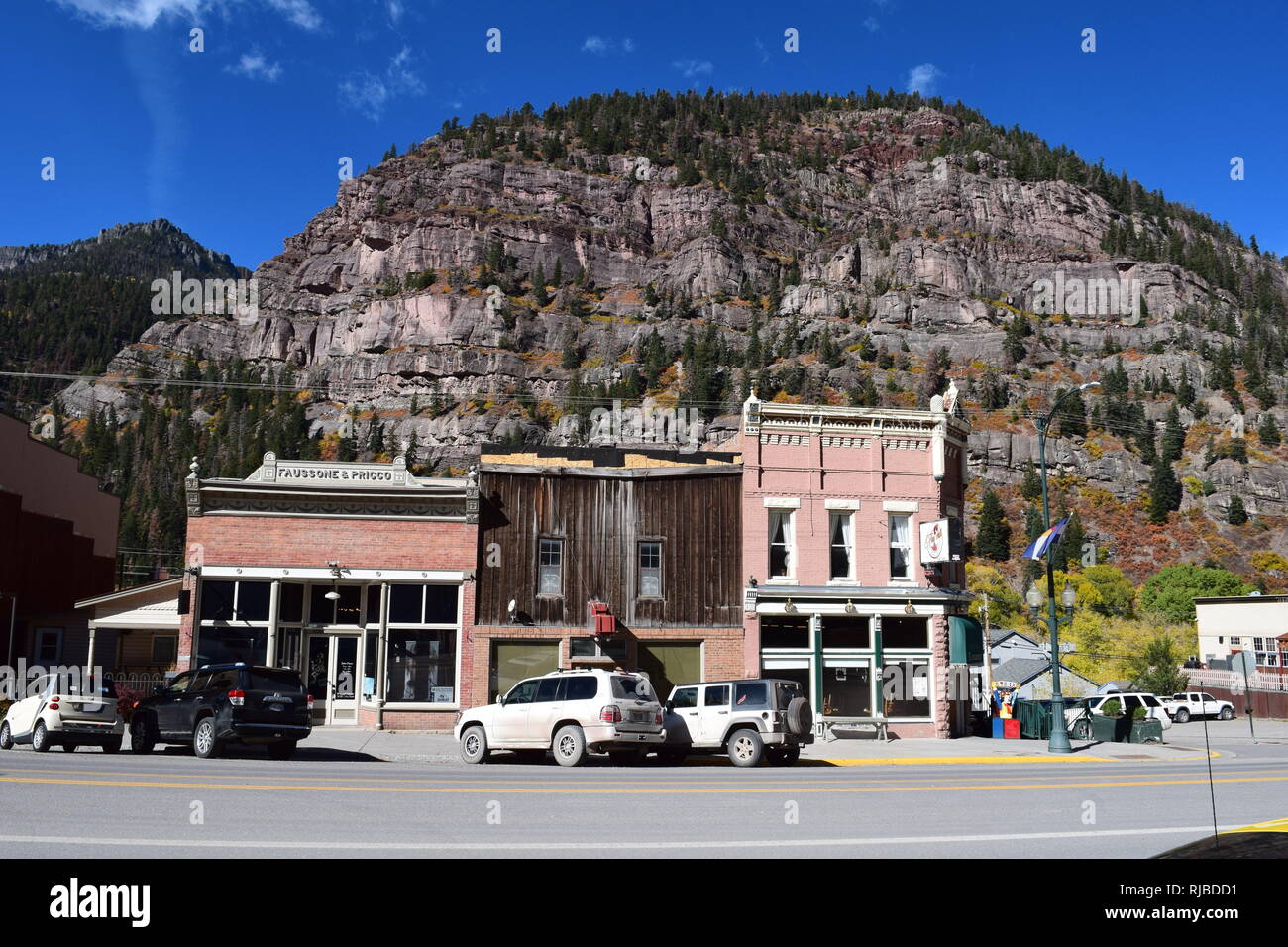 Downtown architecture in Ouray, Colorado Stock Photo - Alamy